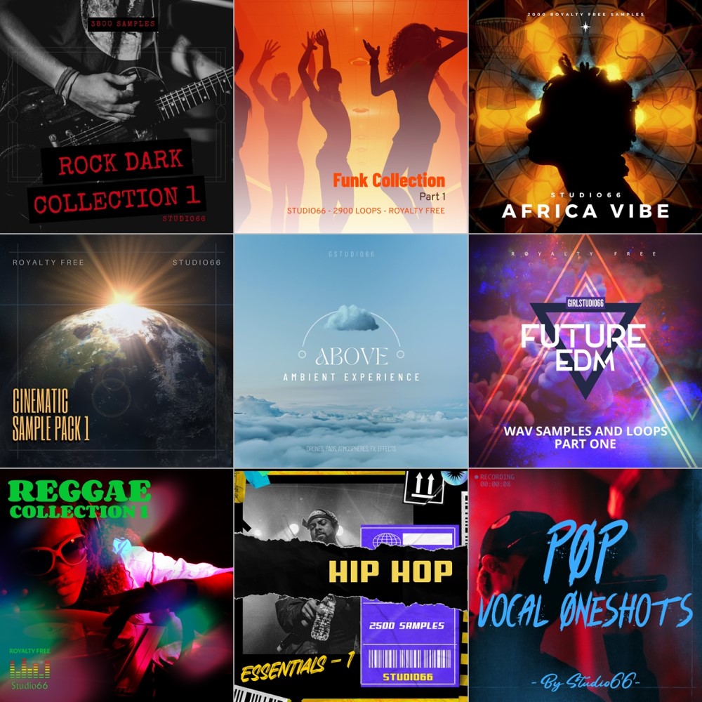 Music Producer Bundle - 9 Mixed Genres Part 1 – Star Samples and Loops