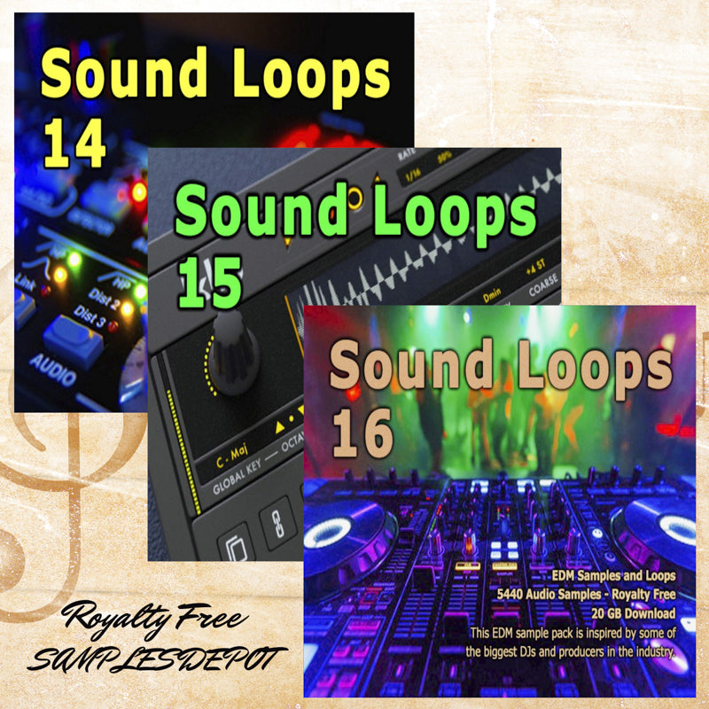 HOUSE Bundle: Sound Loops 14, 15 and 16 Collection – Star Samples and Loops